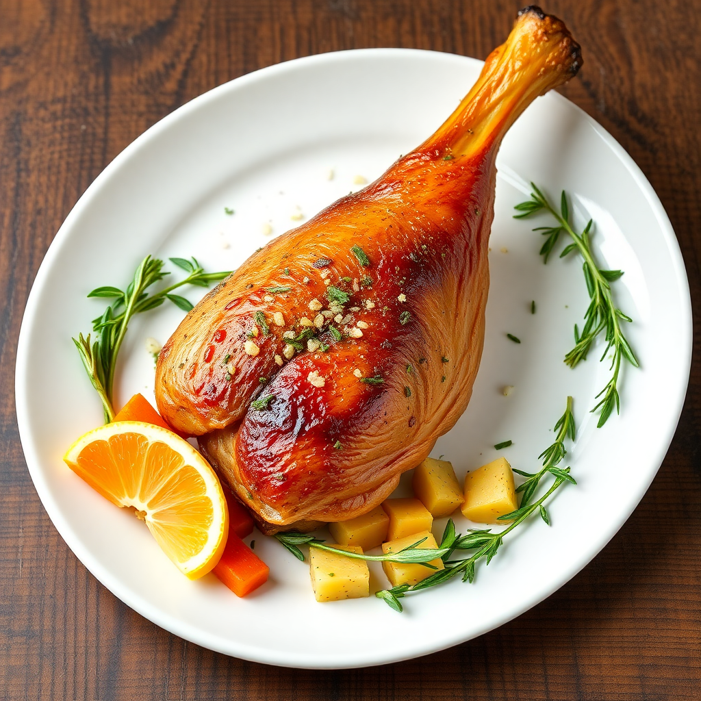 Herb-Roasted Rabbit with Garlic and Lemon Recipe | cookAIfood