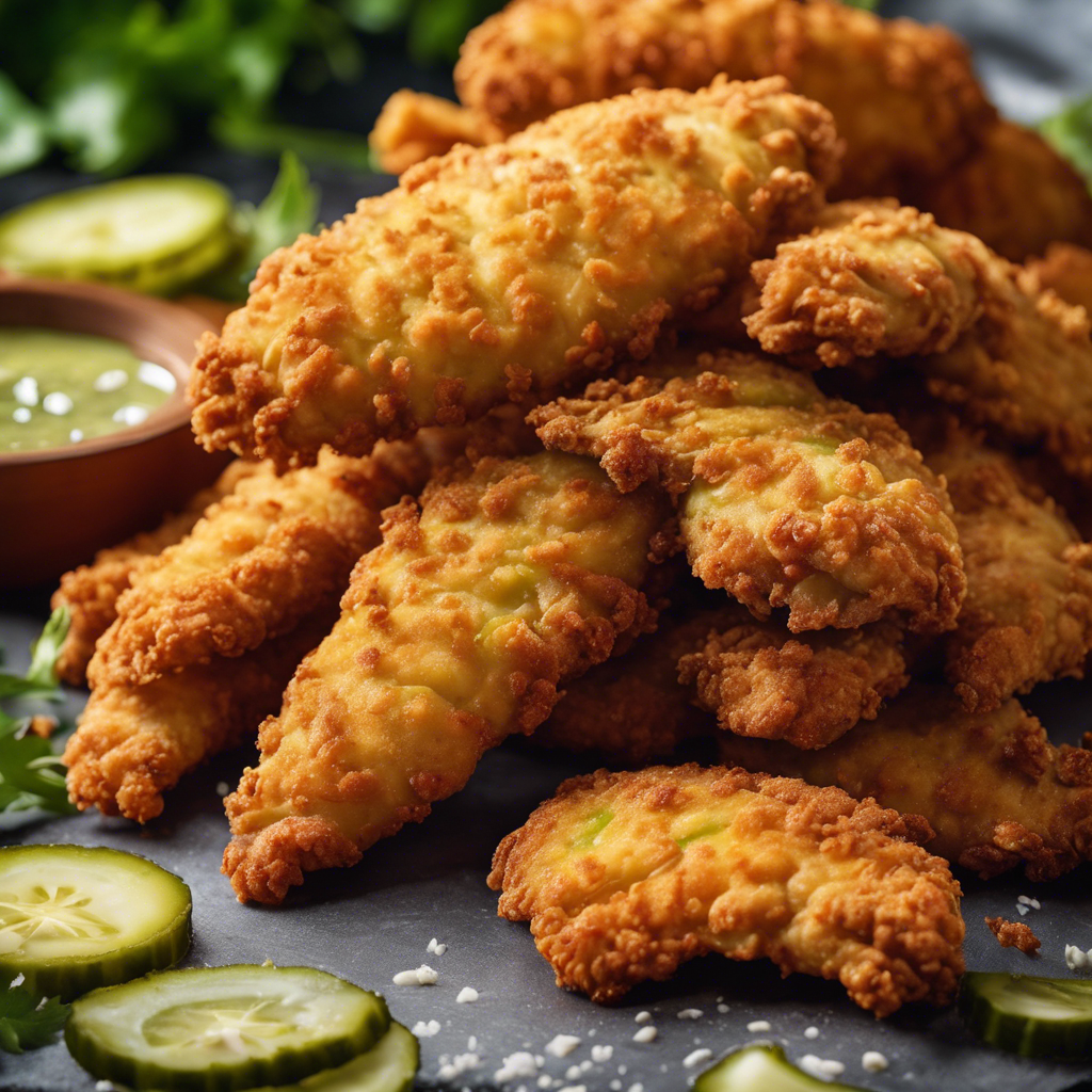 Crispy Pickle Chicken Tenders Recipe | cookAIfood