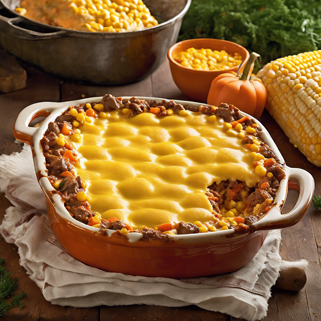 Cheesy Beef and Corn Casserole Recipe | cookAIfood